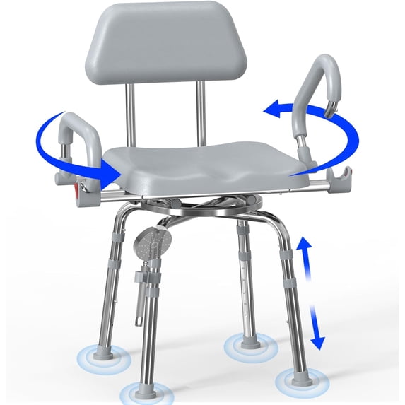 Sliding Shower Chair Tub Transfer Bench with Seat -Slip Design with ...