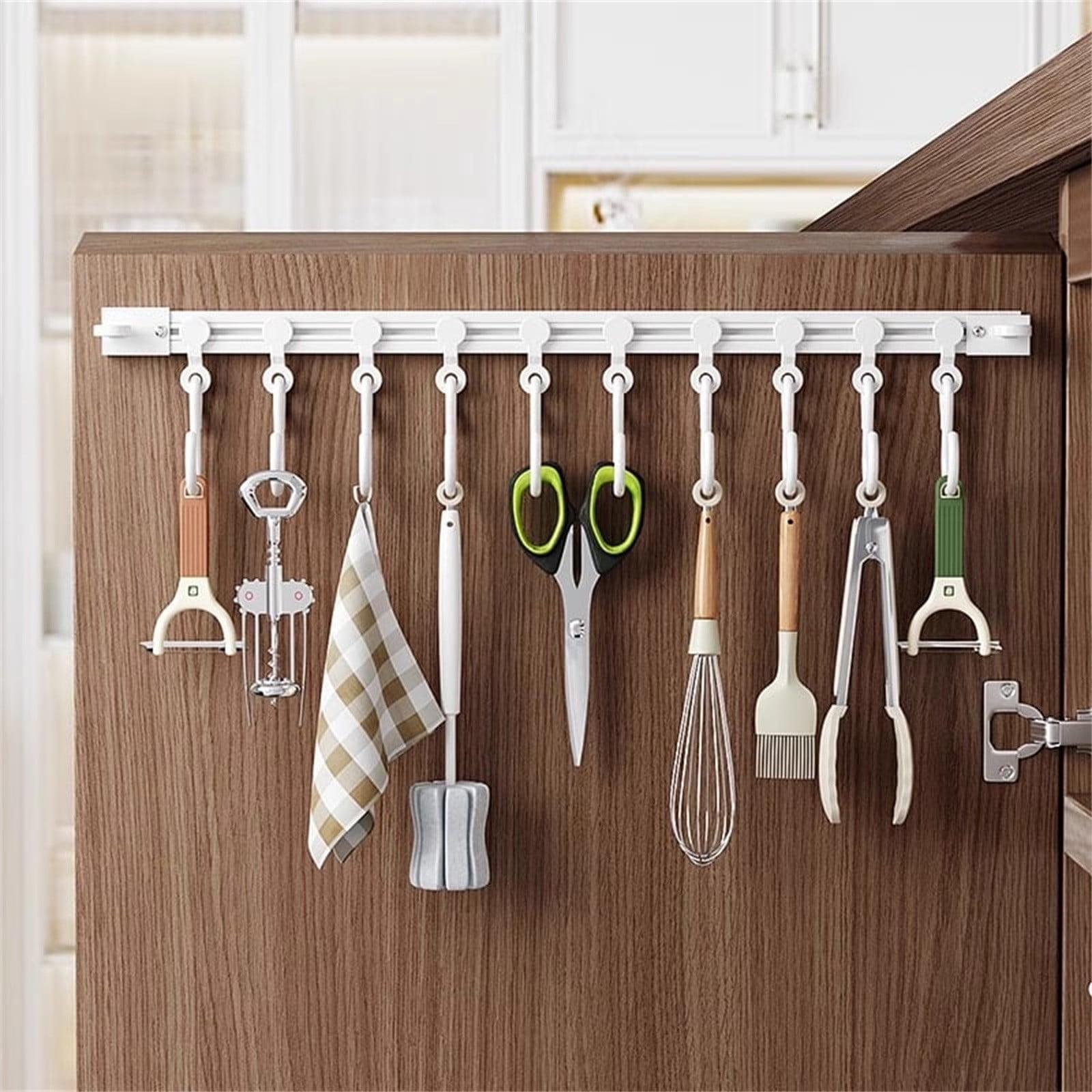 Sliding Track Hook Behind Cabinet Door No Drilling Adhesive S Hook ...