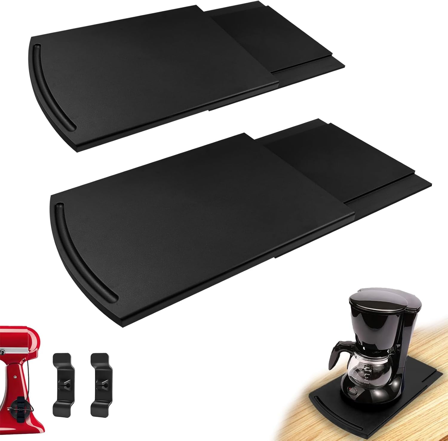 Sliding Tray for Coffee Maker, Kitchen Appliance Moving Caddy ...
