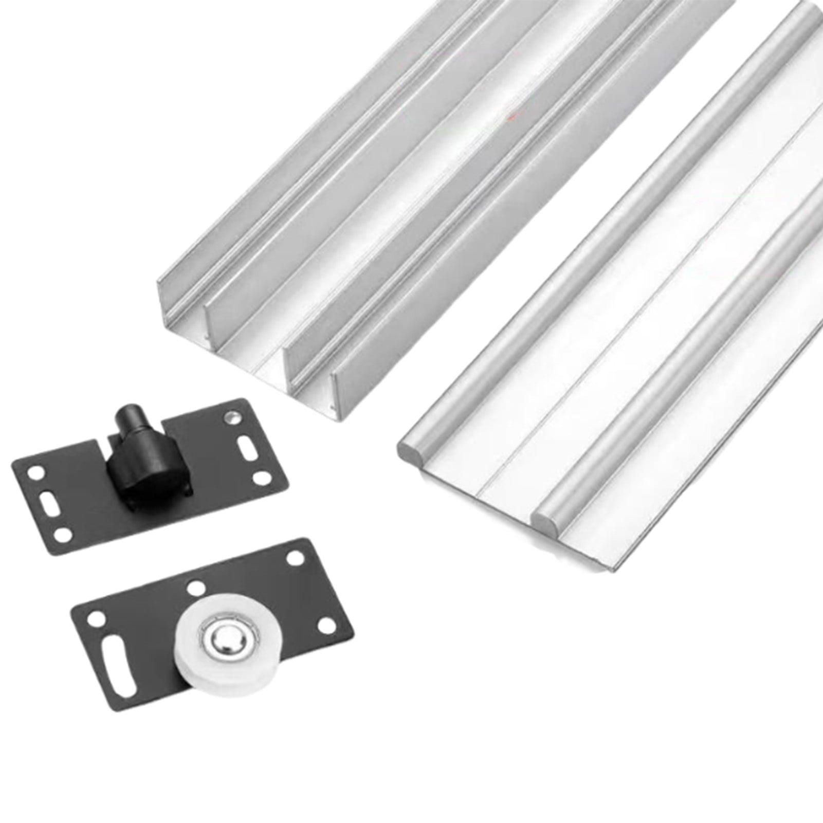 Sliding Wardrobe Door Track Kit,15-24mm Room Divider Door Track ...