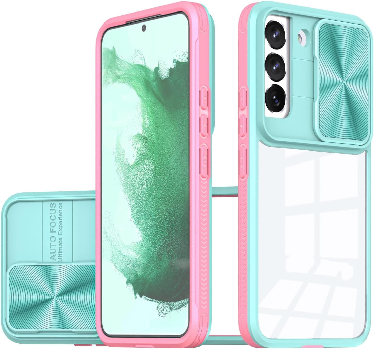 Sliding Window Clear Resin Phone Case for Samsung Galaxy S23 S22 Ultra ...