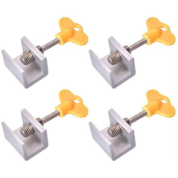 Sliding Window Lock 4 Pieces Sliding Door Stopper Adjustable Window ...