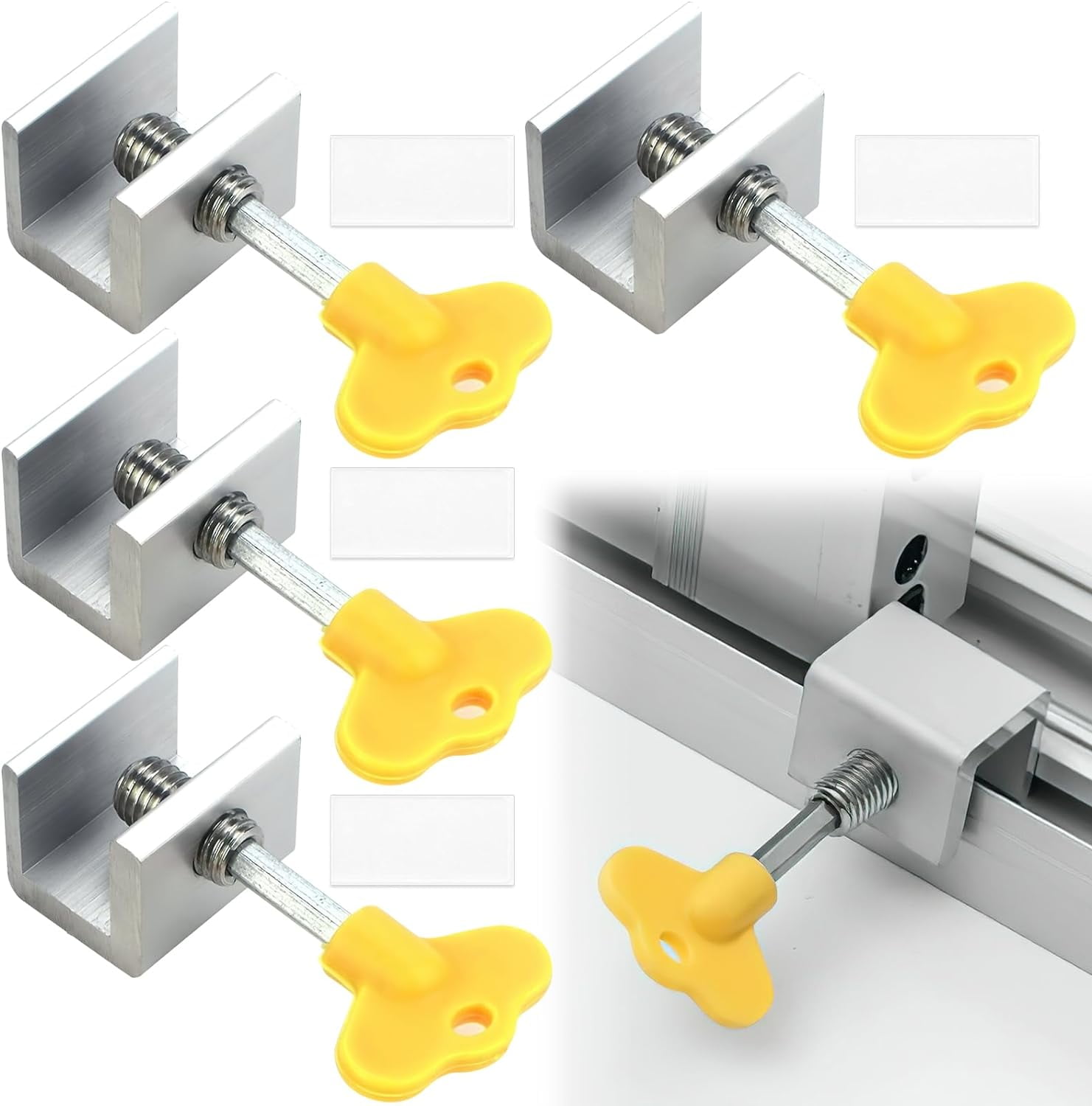 Sliding Window Lock, 4PCS Locks for Sliding Windows, Sliding Door Lock ...