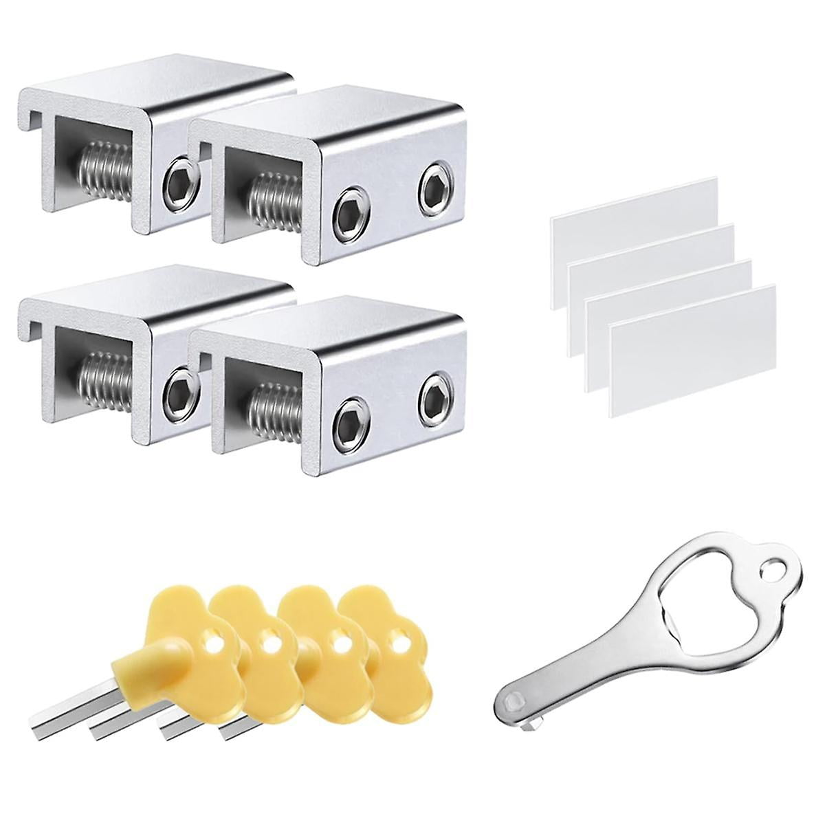 Sliding Window Locks (4 Pack), Security Window Locks With Keys ...