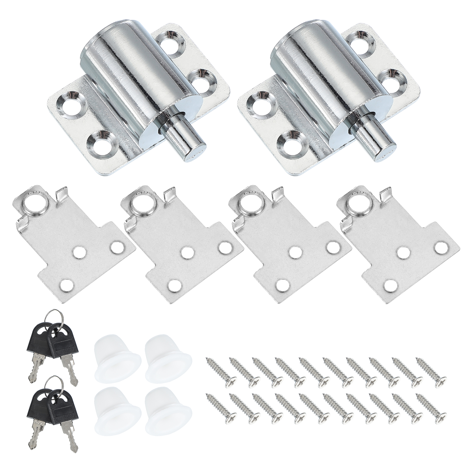 Sliding Window Locks Push-In Security Lock with Keys Sliding Door Keyed ...