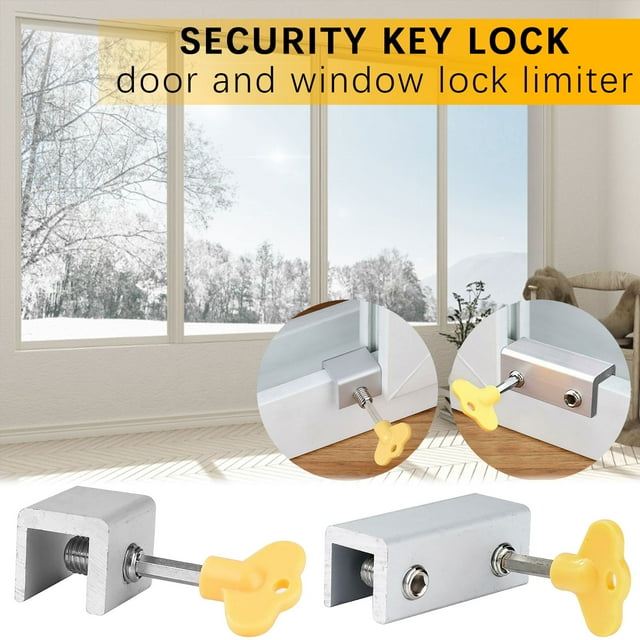 Sliding Window Locks, Security Lock Yellow Key, Office Home Window ...