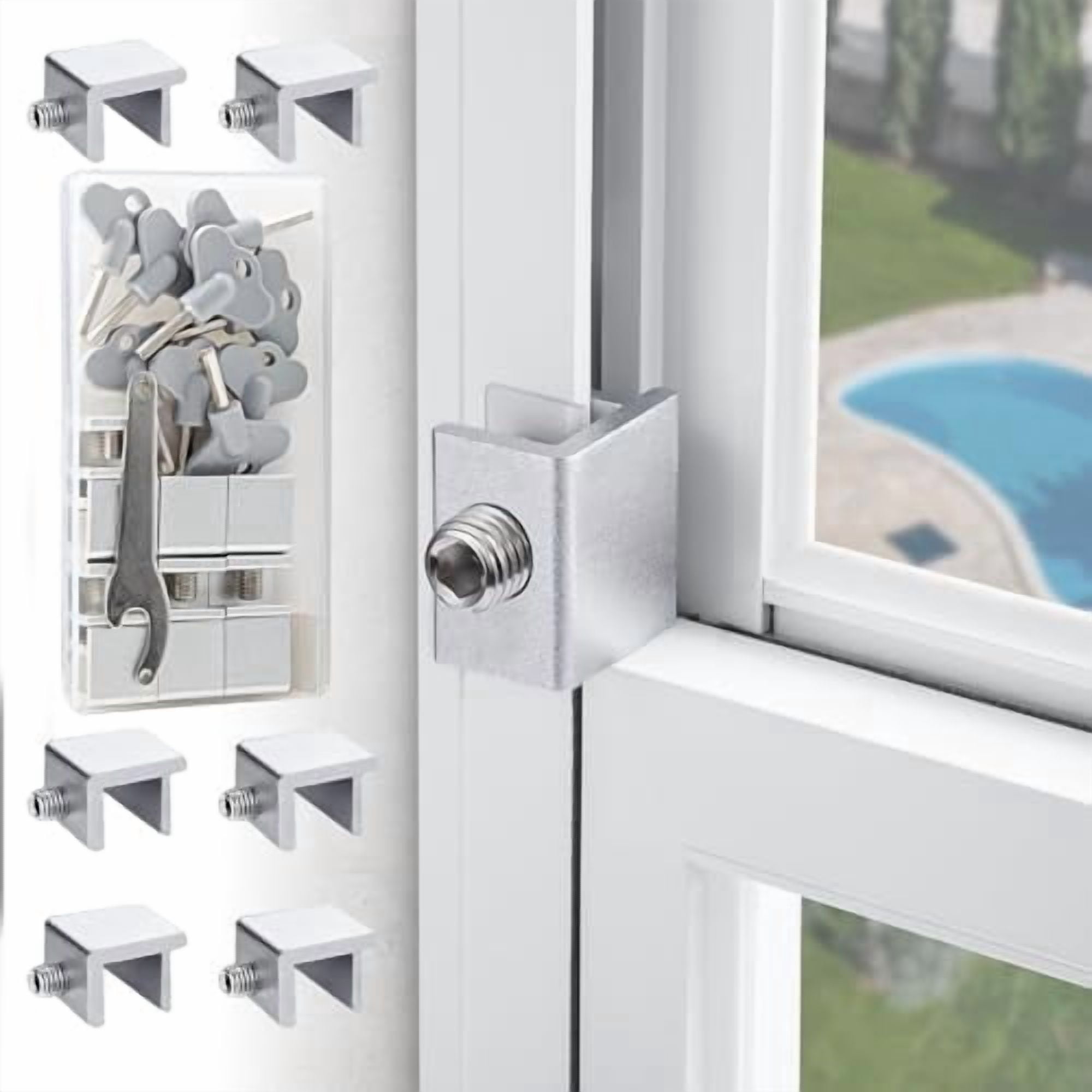 Sliding Window Locks for Up and Down Windows,Easy to Install Vertical ...