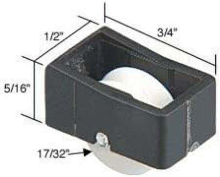 Sliding Window with 17/32" Nylon Wheel for Window Master Windows ...
