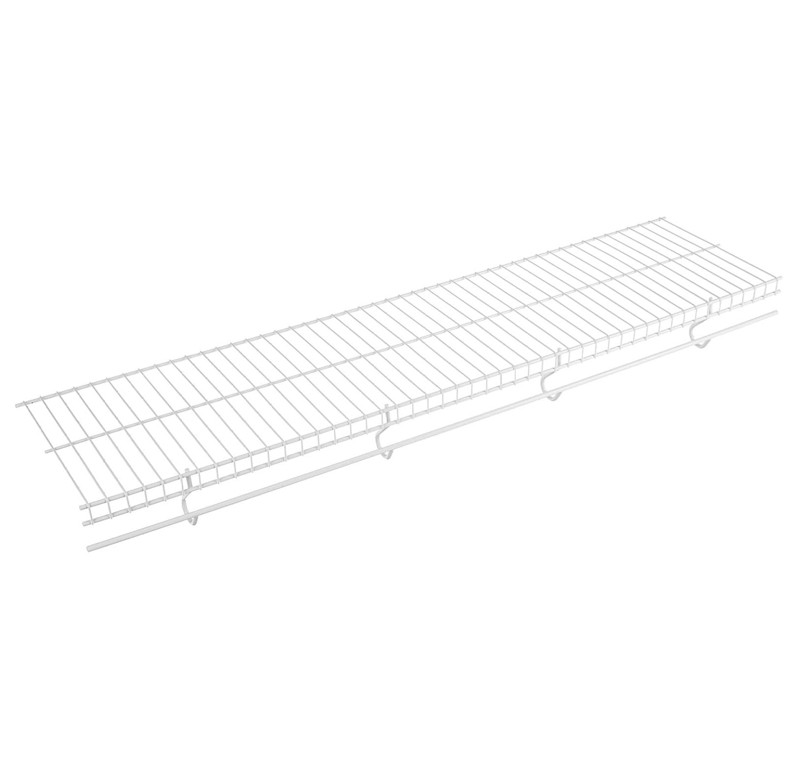-Sliding Wire Shelf, White, Adjustable Shelving with -Slide Design for ...