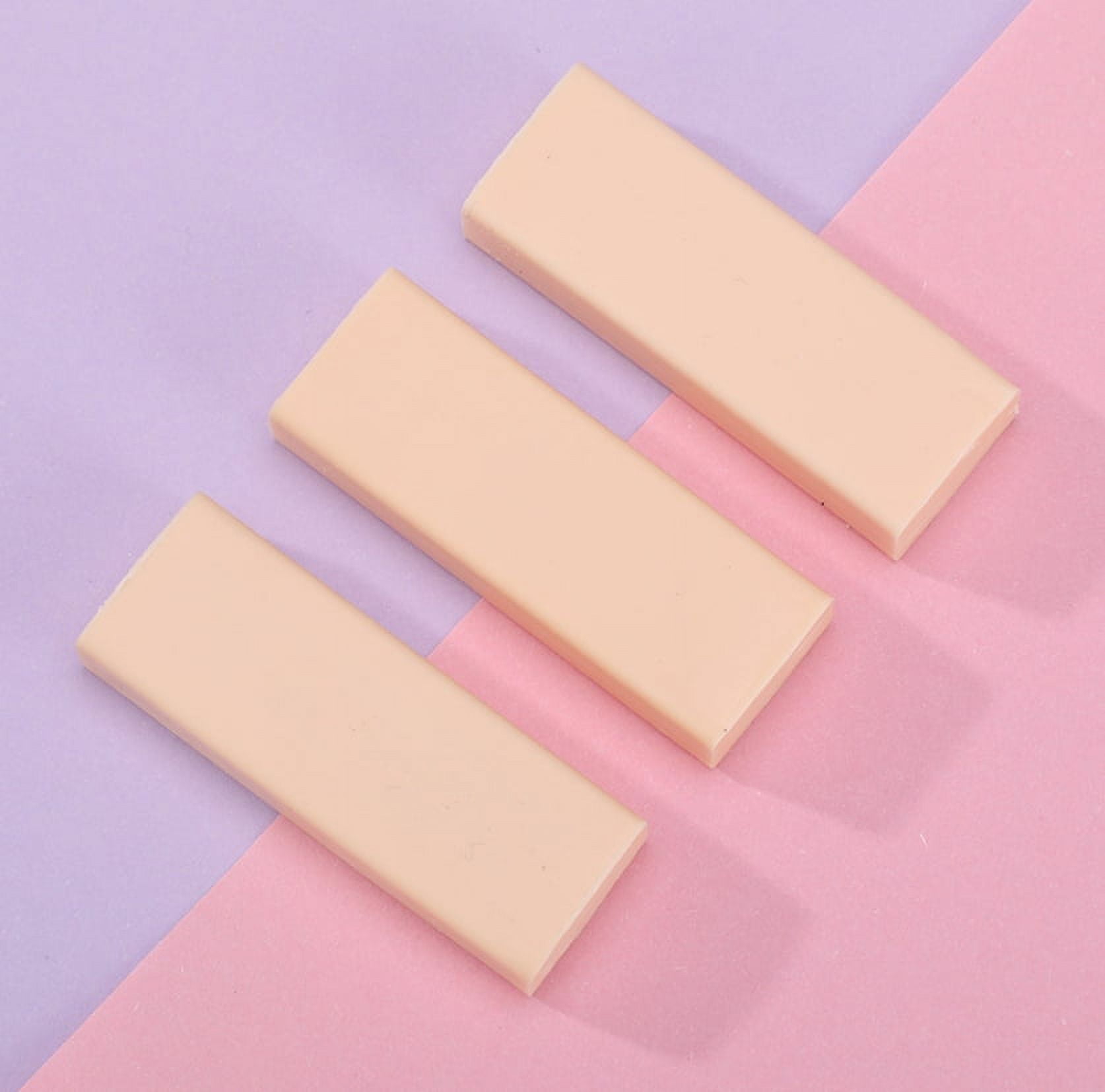 Sliding retractable pencil eraser with plastic sleeve, assorted soft ...