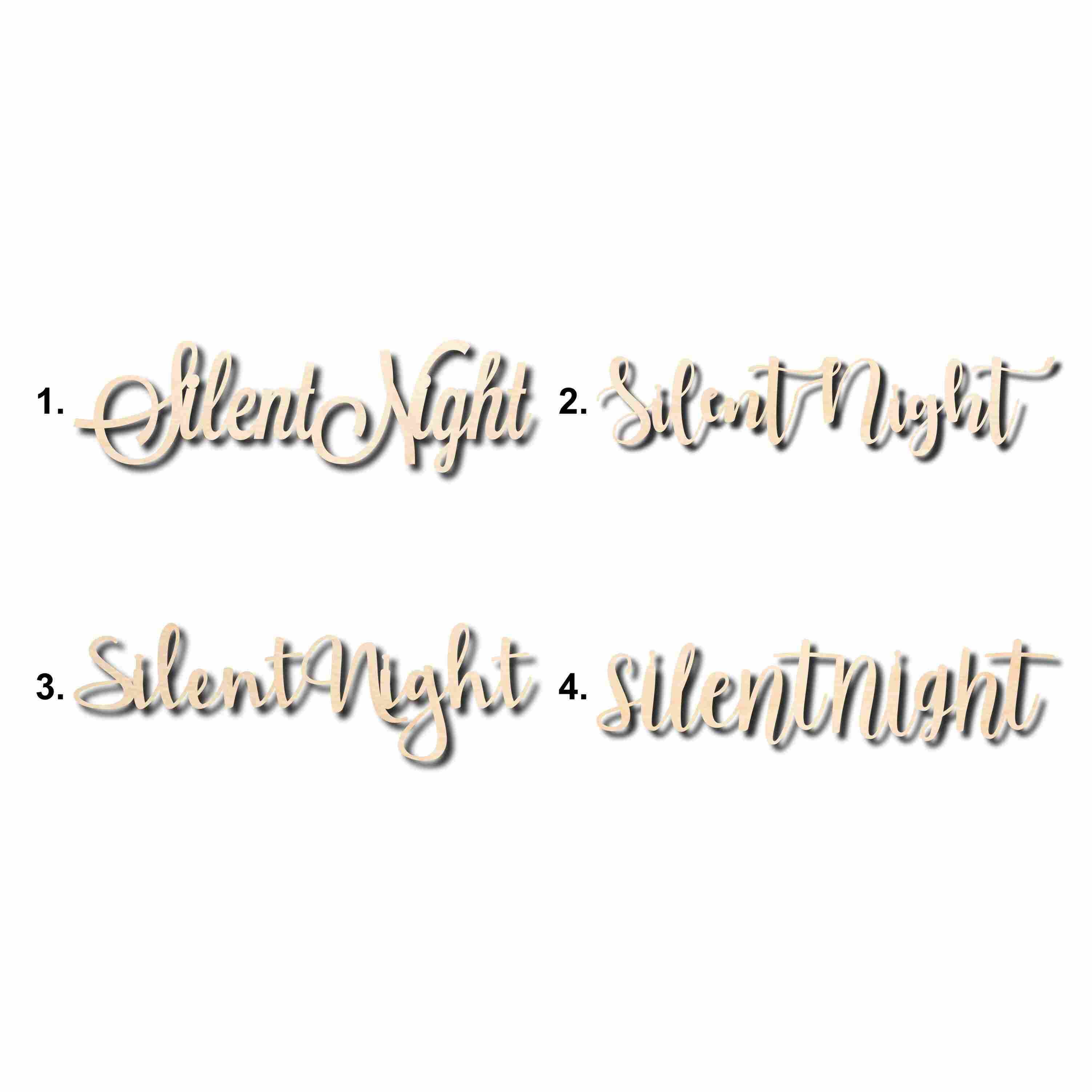 Slight Night Sign Unfinished Wood Cutout Home Decor DIY Option 3- 10 ...