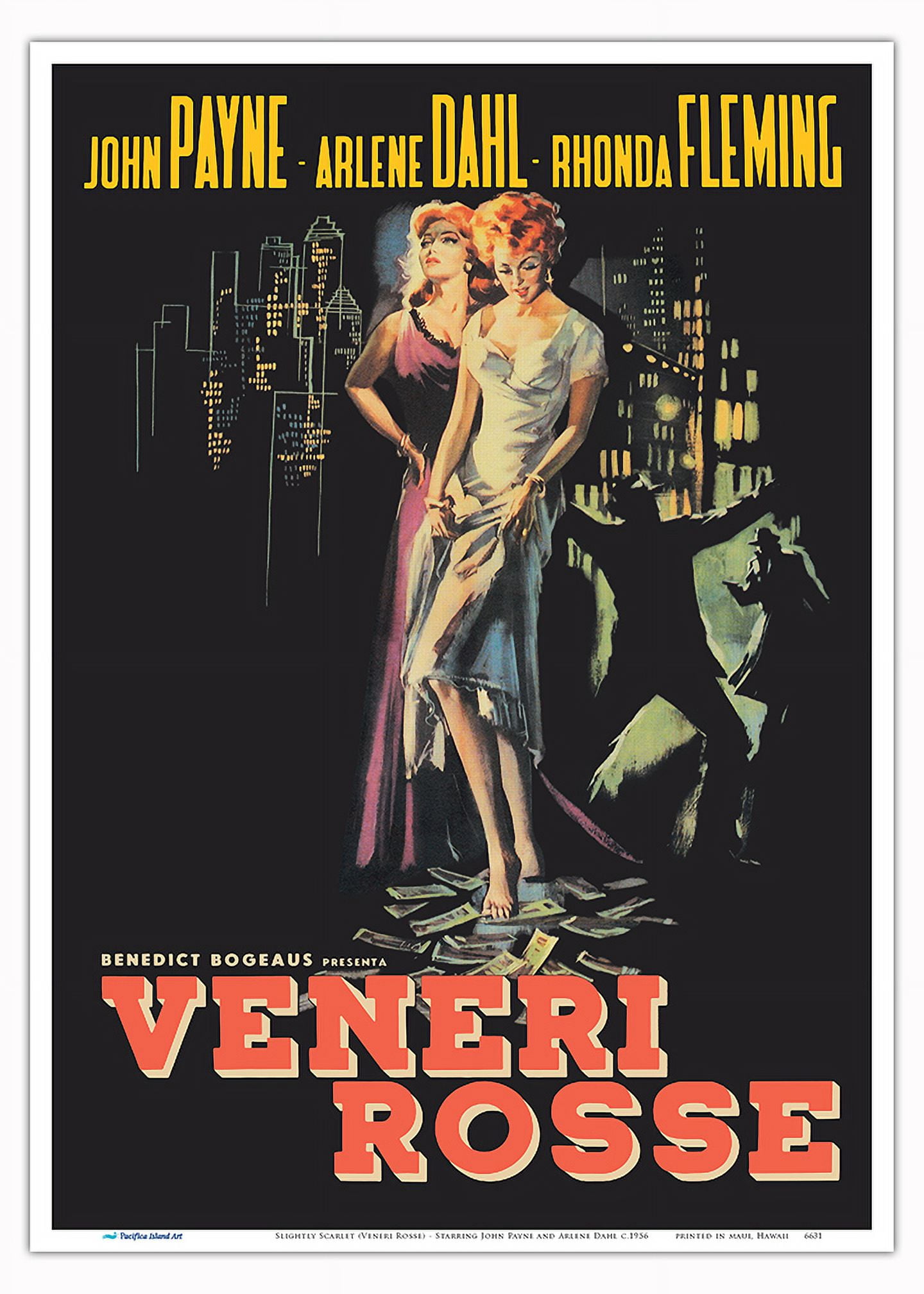Slightly Scarlet (Veneri Rosse) - Starring John Payne and Arlene Dahl - Vintage Italian Film ...
