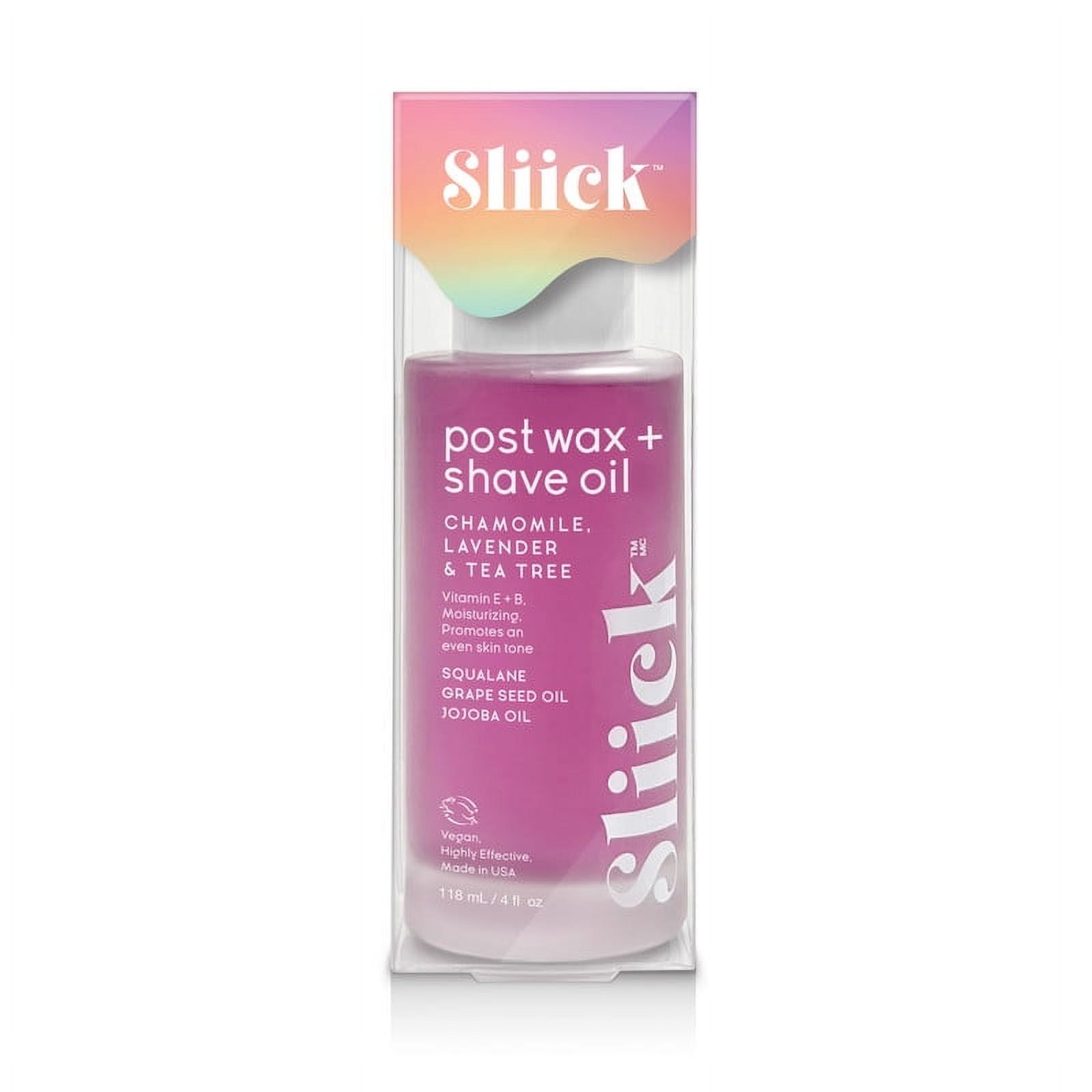 Sliick Post Wax and Shave Oil 4oz Hydrating Aftershave Oil with Jojoba ...