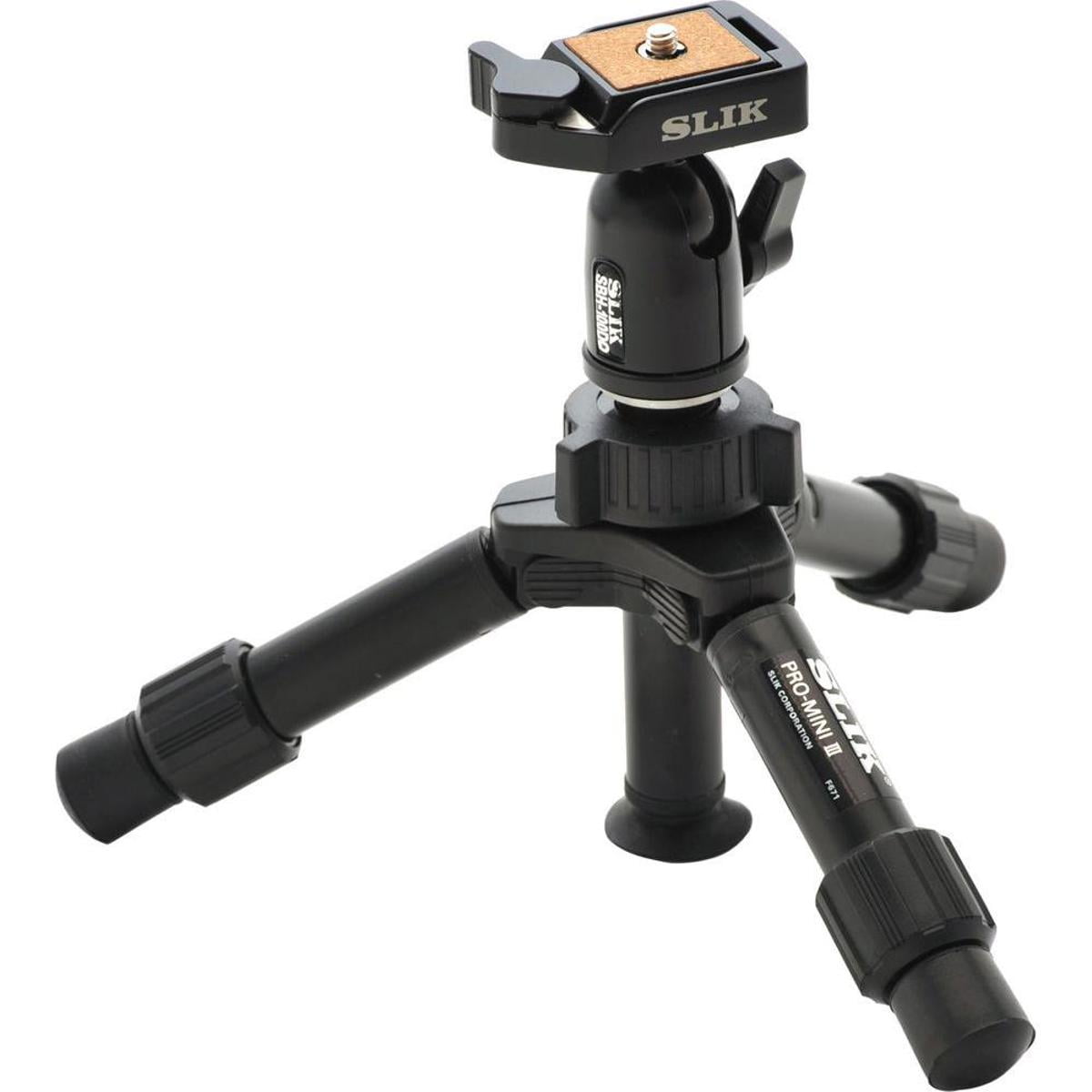 Slik Mini PRO DQ 2-Section Aluminum Tabletop Tripod with Ball Head and ...
