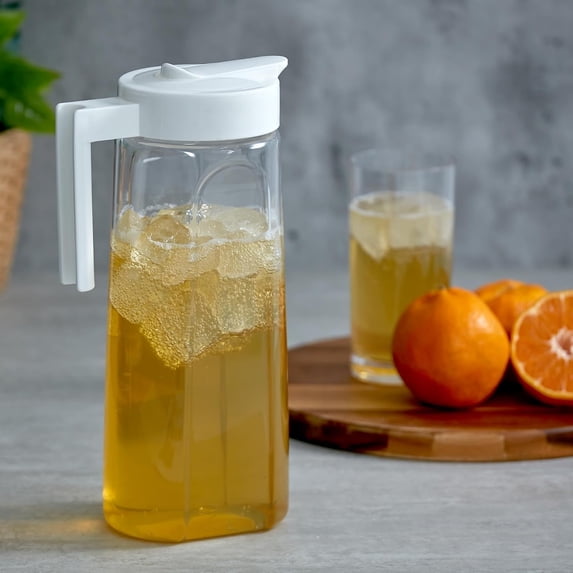 - Slim - 2-Pack Tritan Pitcher (64 oz), Plastic Water Pitcher with Lid ...