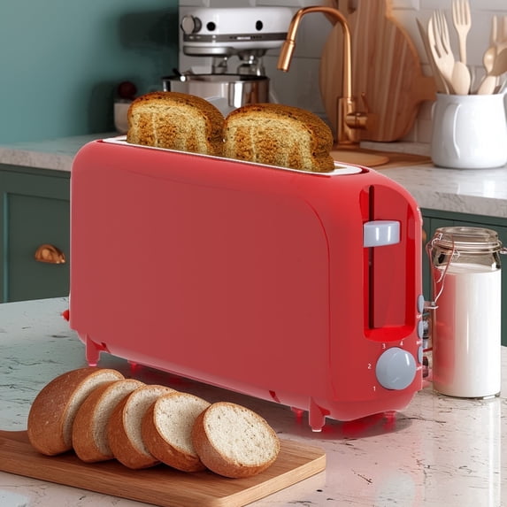 Slim 2-Slice Toaster, 10" Long Slot,6 Shade Settings with Cancel ...