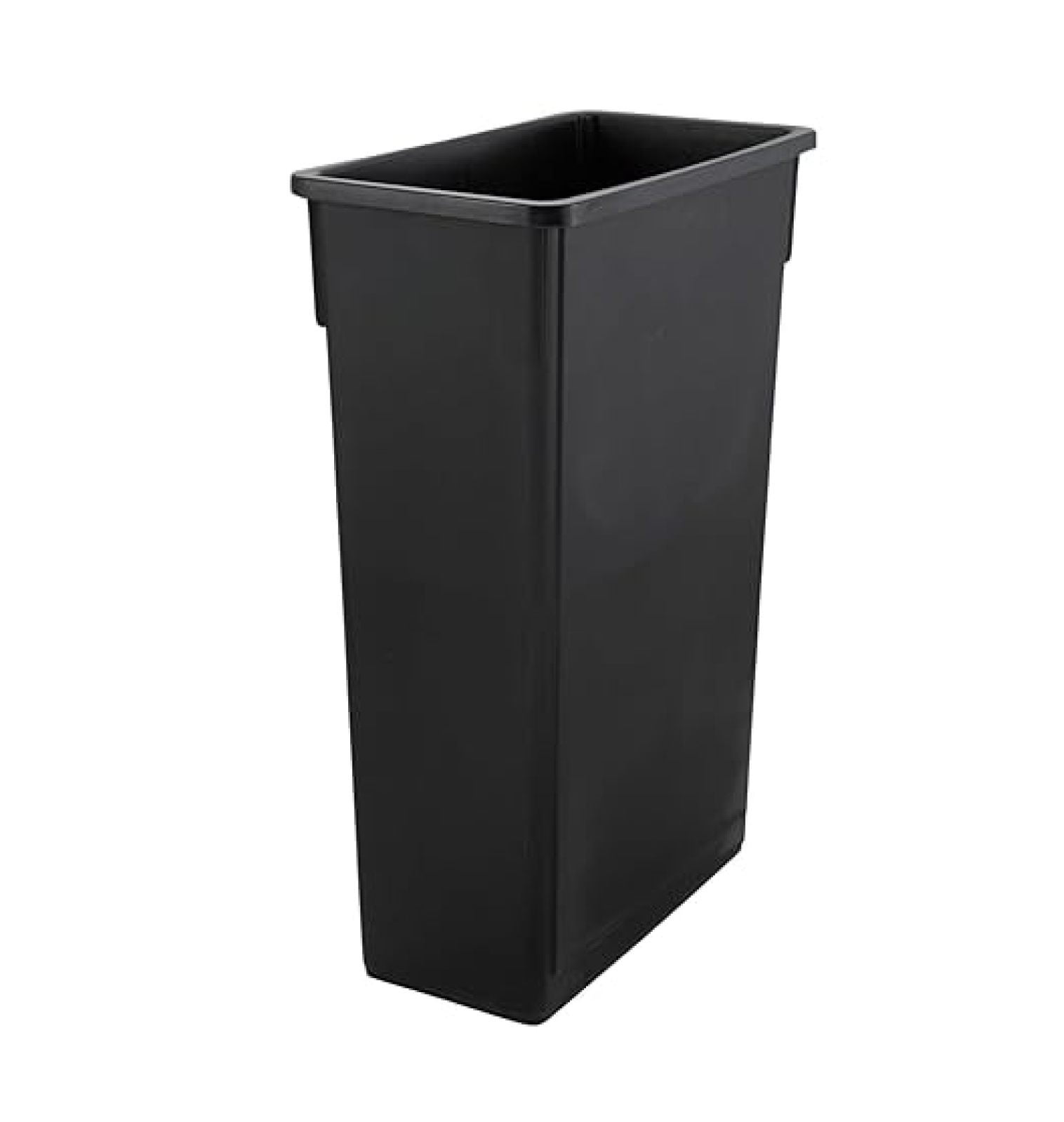 Slim 23 Gallon Trash Can – Black Plastic Tall Kitchen Garbage Bin ...