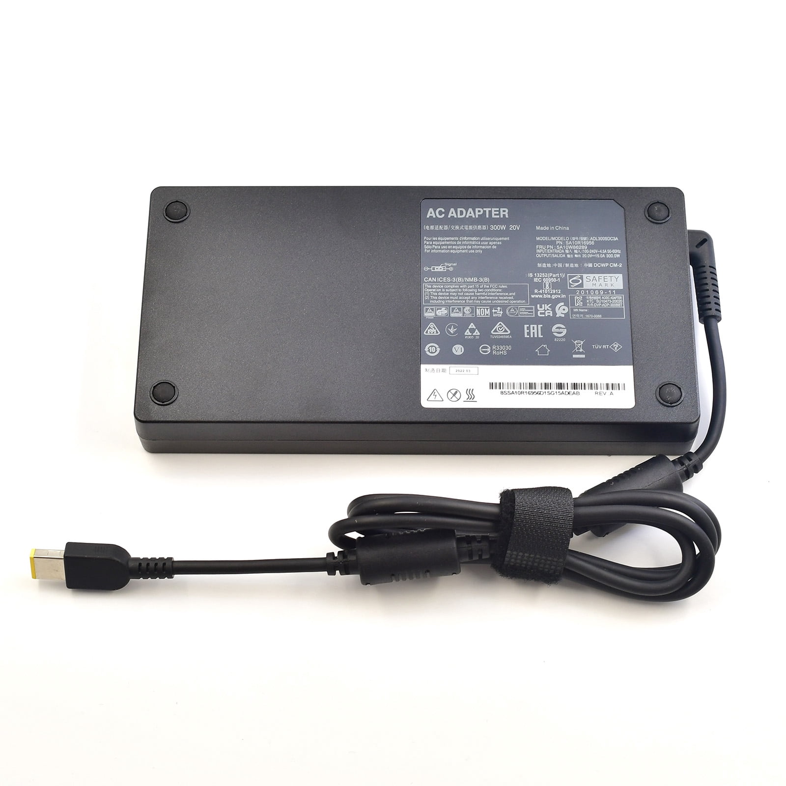 Slim 300W Adapter Charger for Lenovo Legion Y9000K Y9000X R9000P R9000K ...