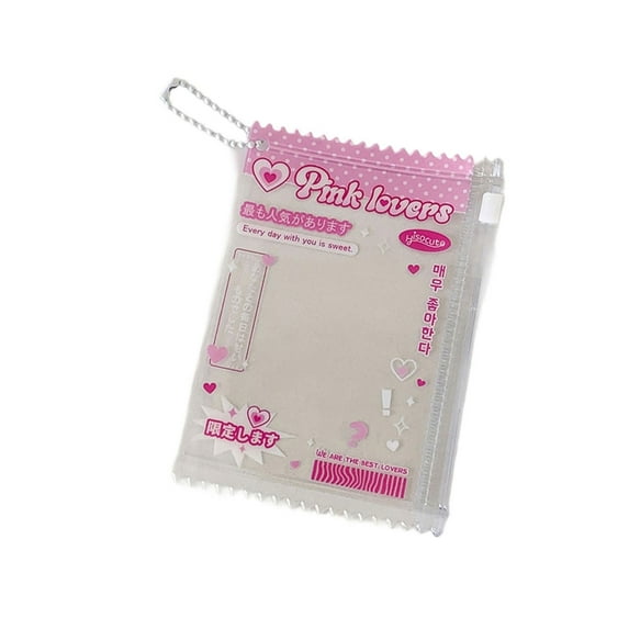 Slim 3Inch Waterproof Card Case Transparent Korean Design Multi Pocket ...