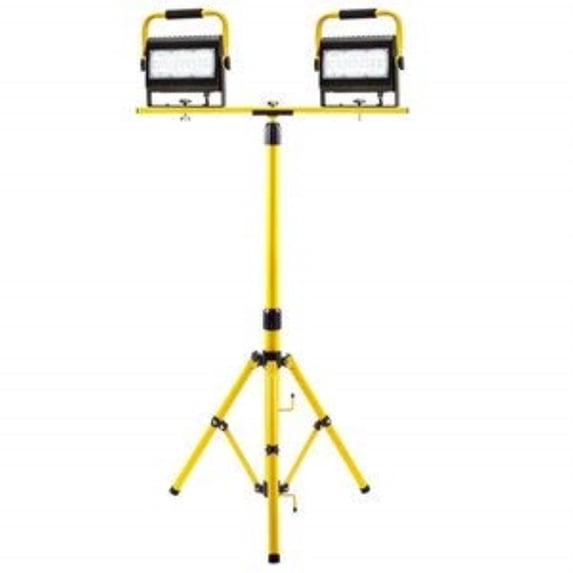 Slim 50-Watt LED Work Light Dual 2-Step Tripod 10000 Lumen - Walmart.com