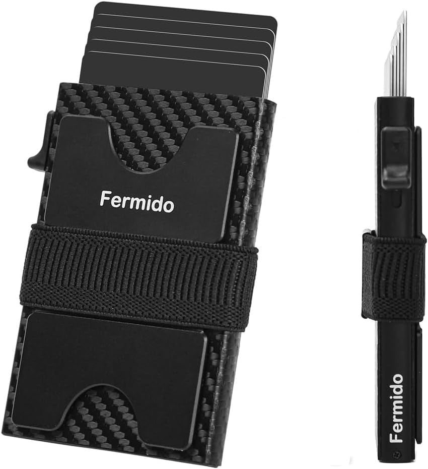 Slim Aluminum Card Holder Wallet for Men Metal RFID Anti theft Smart ...