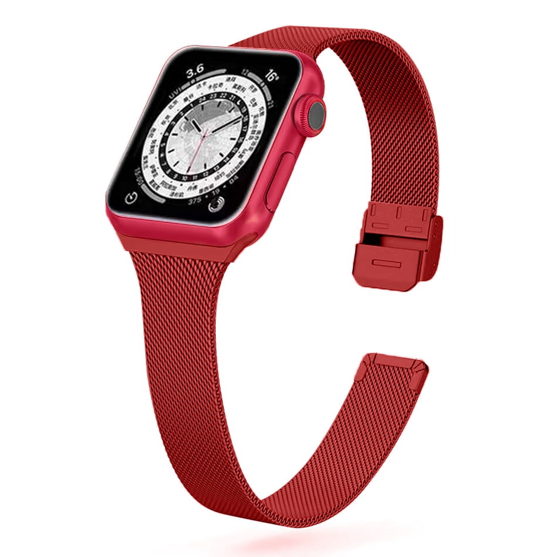 Slim Band for Apple Watch 10 42mm 46mm Bracelet 9 8 7 41/45MM 6 SE 4 40 ...