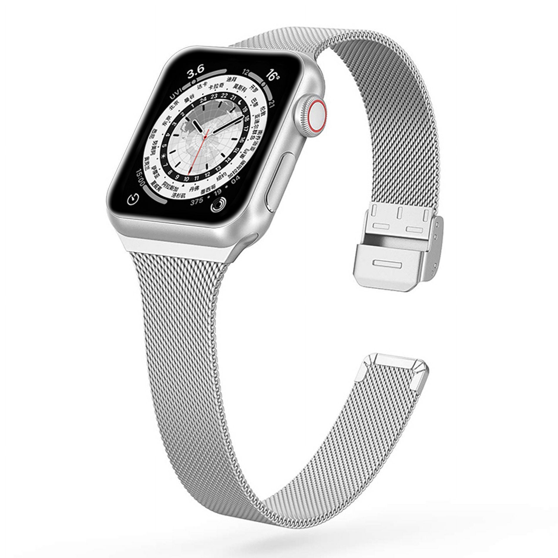 Slim Band for Apple Watch 10 42mm 46mm Bracelet 9 8 7 41/45MM 6 SE 4 40 ...