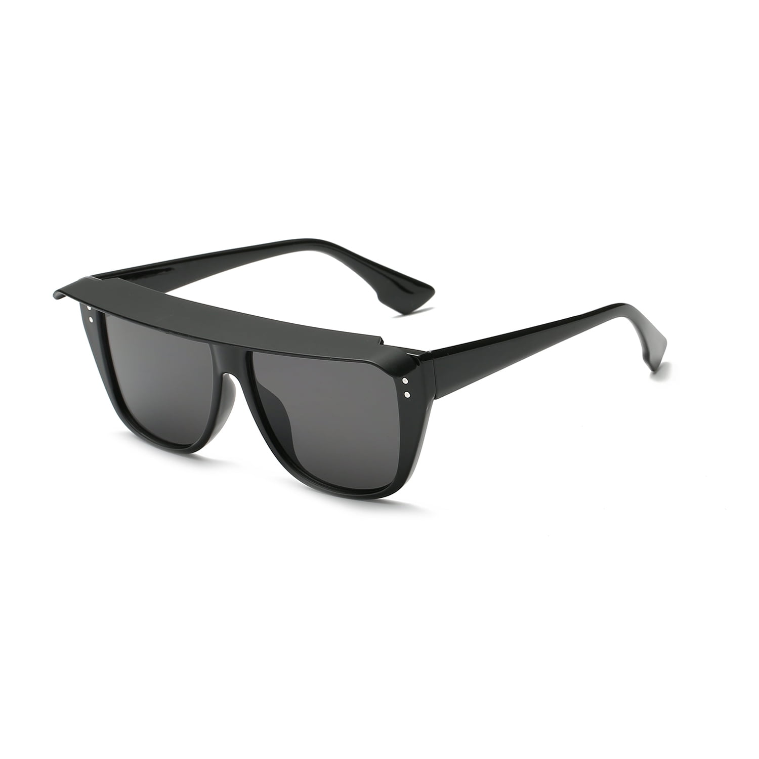 Slim Black Frame Square Sunglasses - Minimalist Design UV400 Protection ...