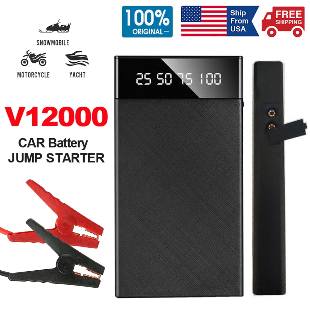 Slim Car Jump Starter 10000mAh Booster Jumper Box Power Bank Battery ...