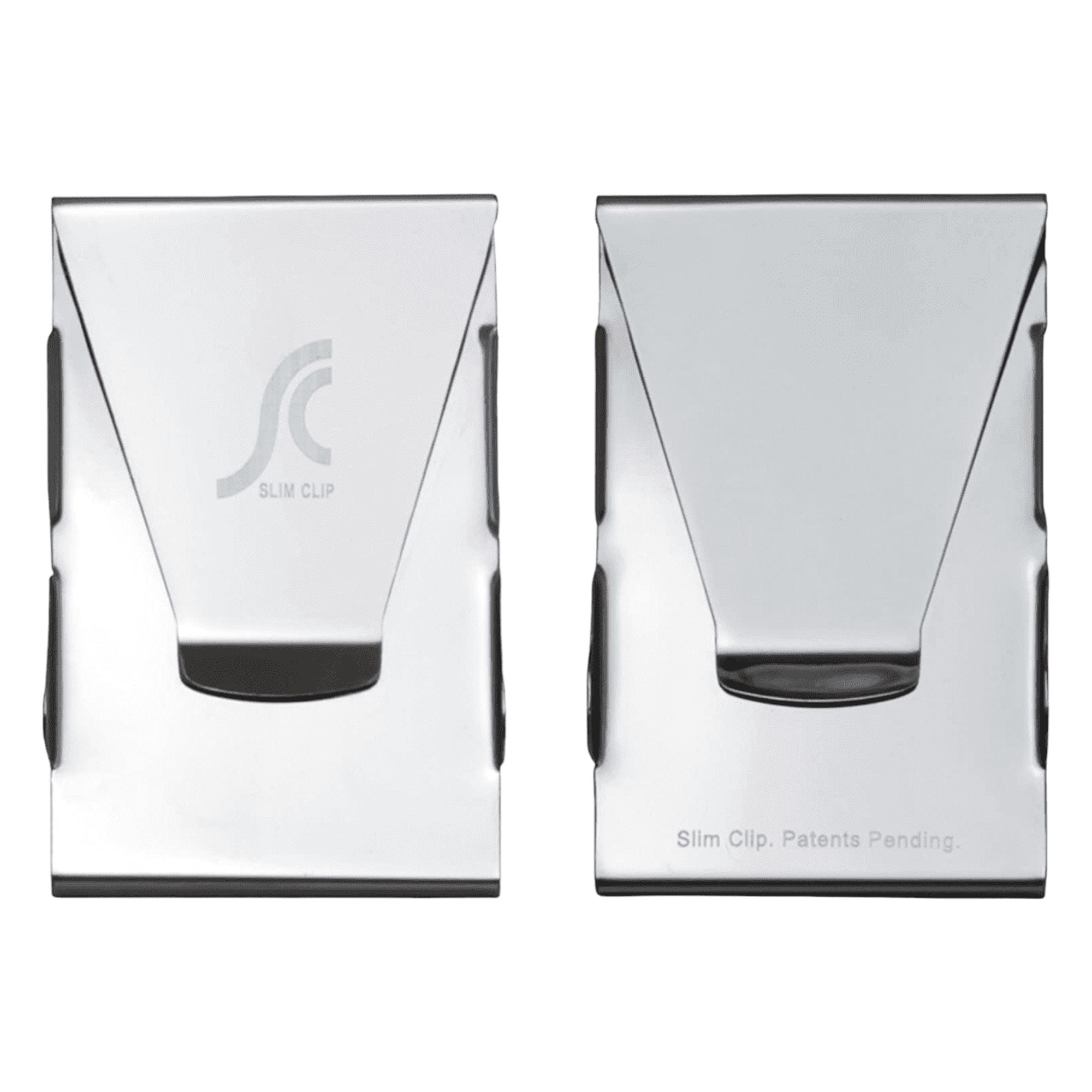 Slim Clip - Double-Sided Stainless Steel Money Clip for Cash & Credit ...