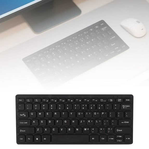 Slim Compact Wireless Keyboard and Combo Portable Travel Design with ...