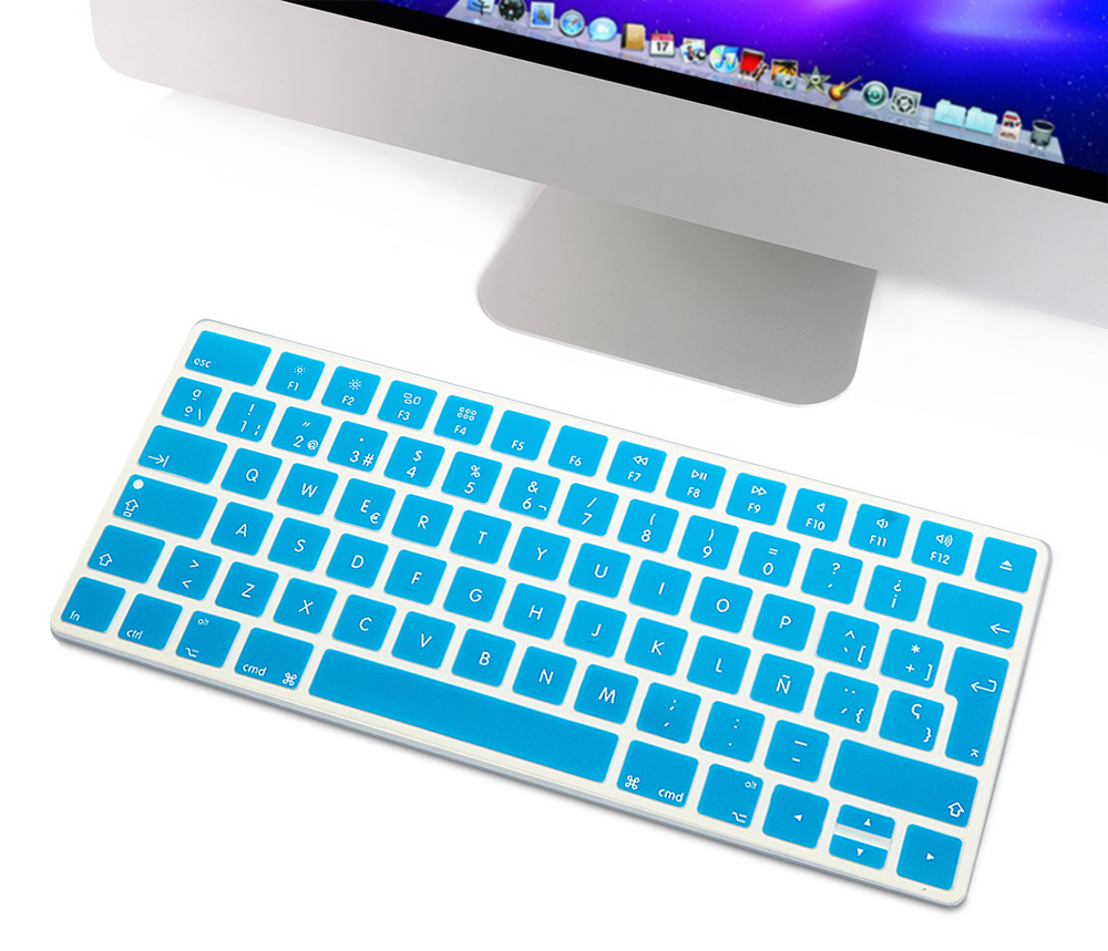 Slim ESP Spanish Keyboard Cover Silicone Skin For Apple Magic Wireless ...