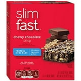 Slim-Fast Chewy Chocolate Crisp Meal Bar, 5ct - Walmart.com