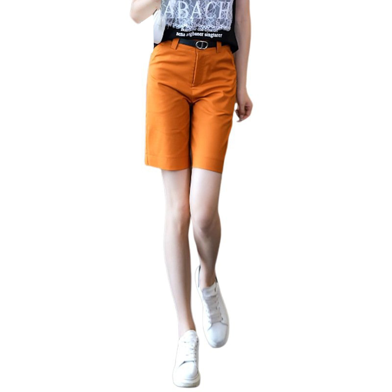 Slim Fit Five Eighths Shorts For Women Summer Fashion Loose Fit Straight Tube Wide Leg Design ...