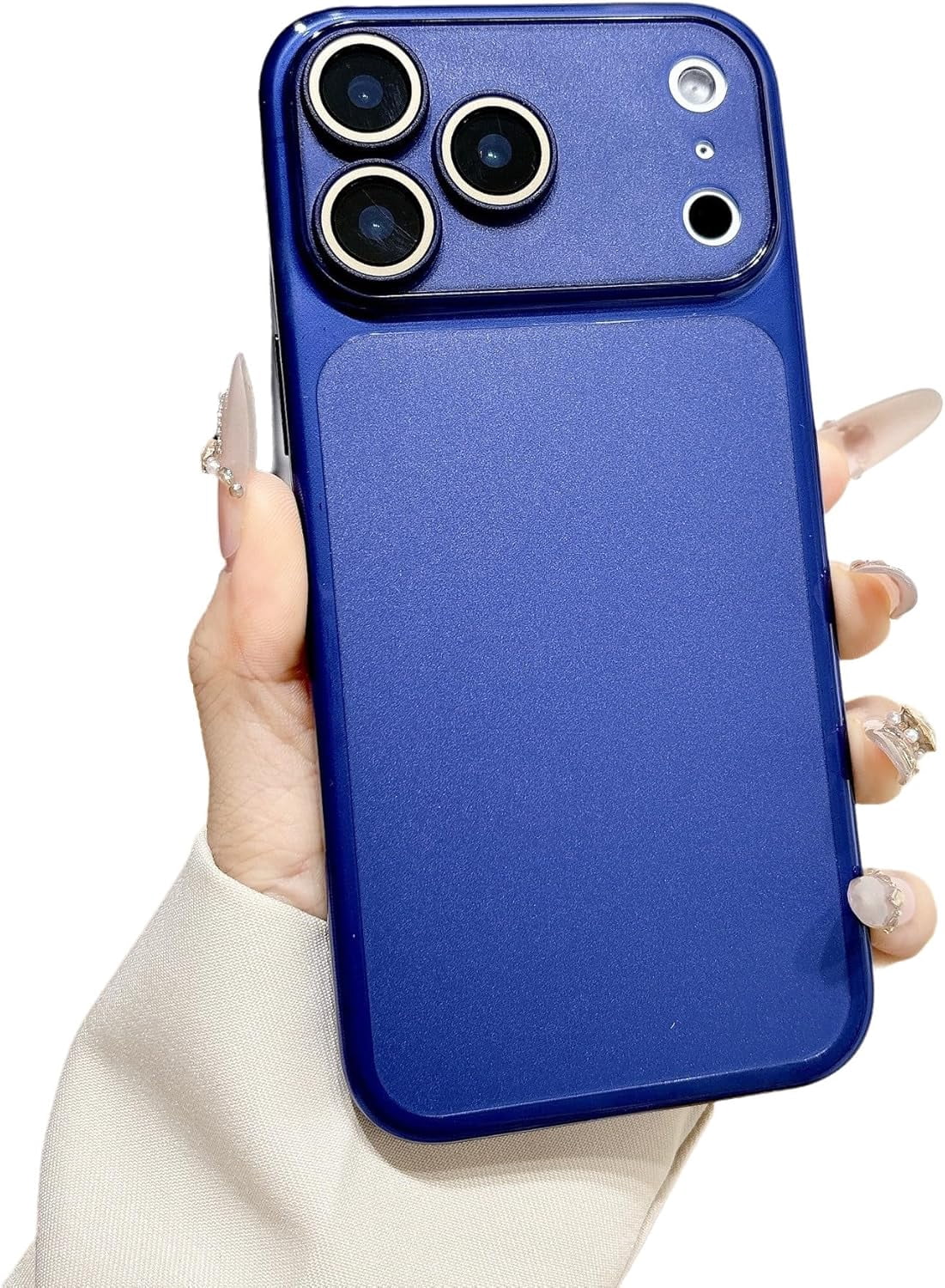 Slim Fit Soft Matte Camera Protect Phone Case for iPhone (Blue,iPhone ...