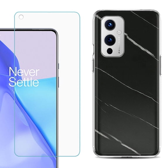 Slim-Fit TPU Phone Case Compatible with OnePlus 9 5G, with Tempered ...