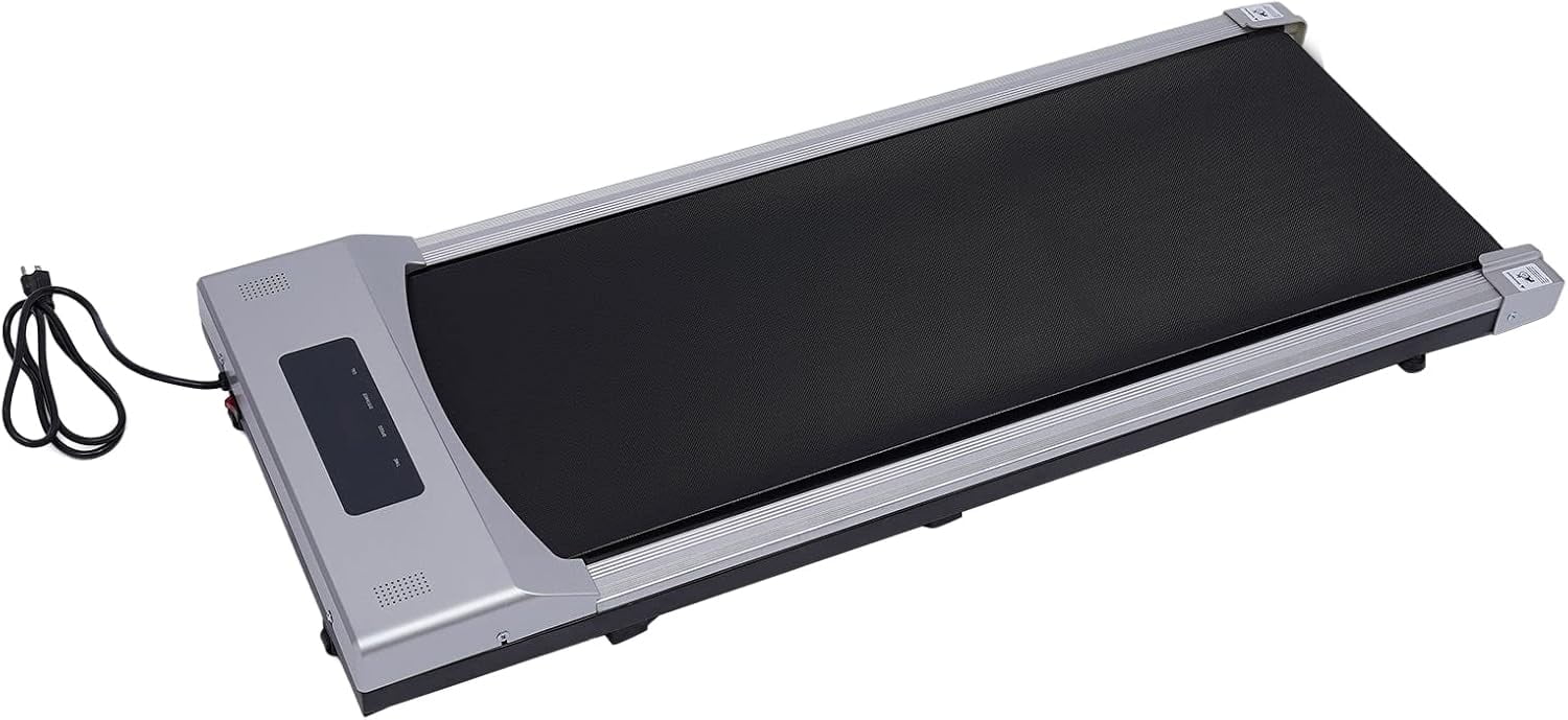 Slim Flat Treadmill Under Desk Treadmill,0.5HP Electric Treadmill ...