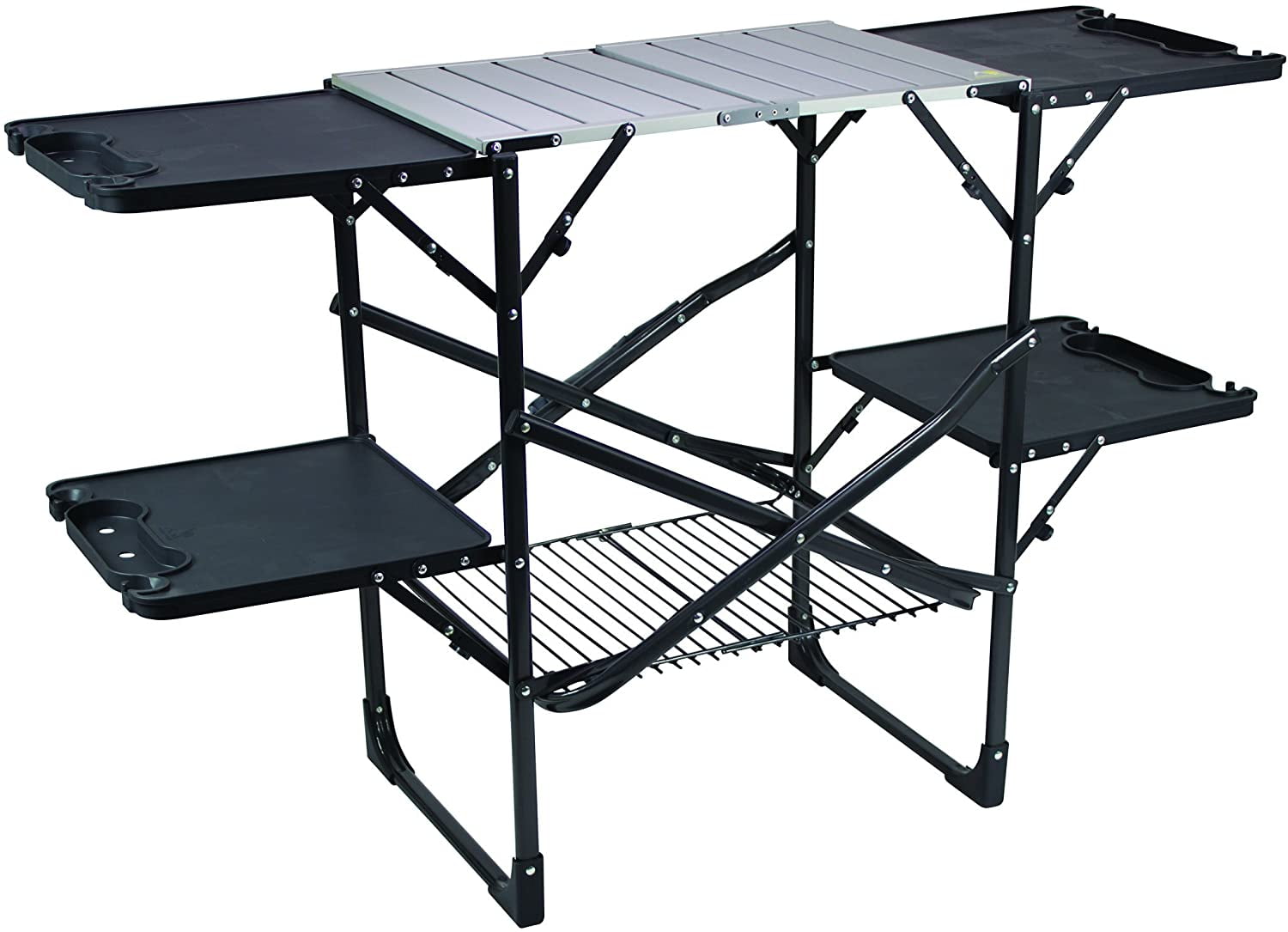 Slim-Fold Cook Station | Portable Folding Kitchen Table with a Heat ...
