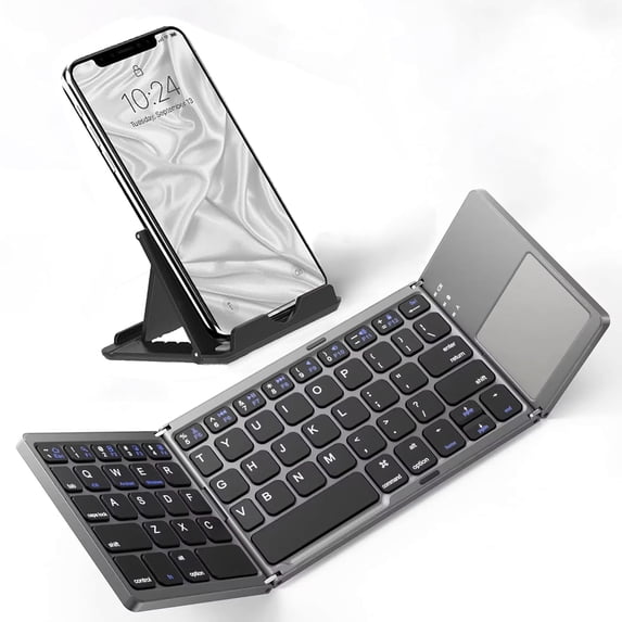 Slim Foldable Wireless Keyboard Compatible with Apple iPad Air 11-inch ...