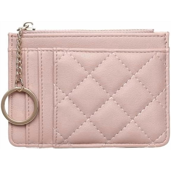 KALMORE Small Zip Wallet for Women, Genuine Leather, Double Zipper ...