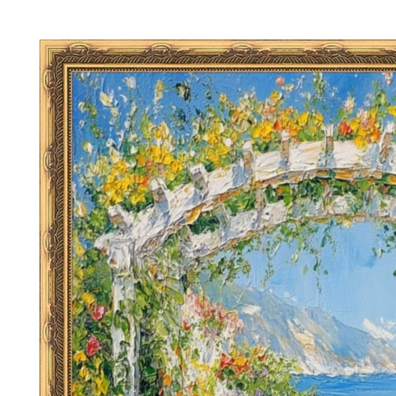 Slim Gold Leaf Design Picture Frame Deco 30x40 frame - Walmart.com