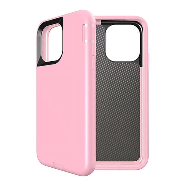 Slim Heavy Duty Case for iPhone 15 Pro Max with Tempered Glass Screen ...