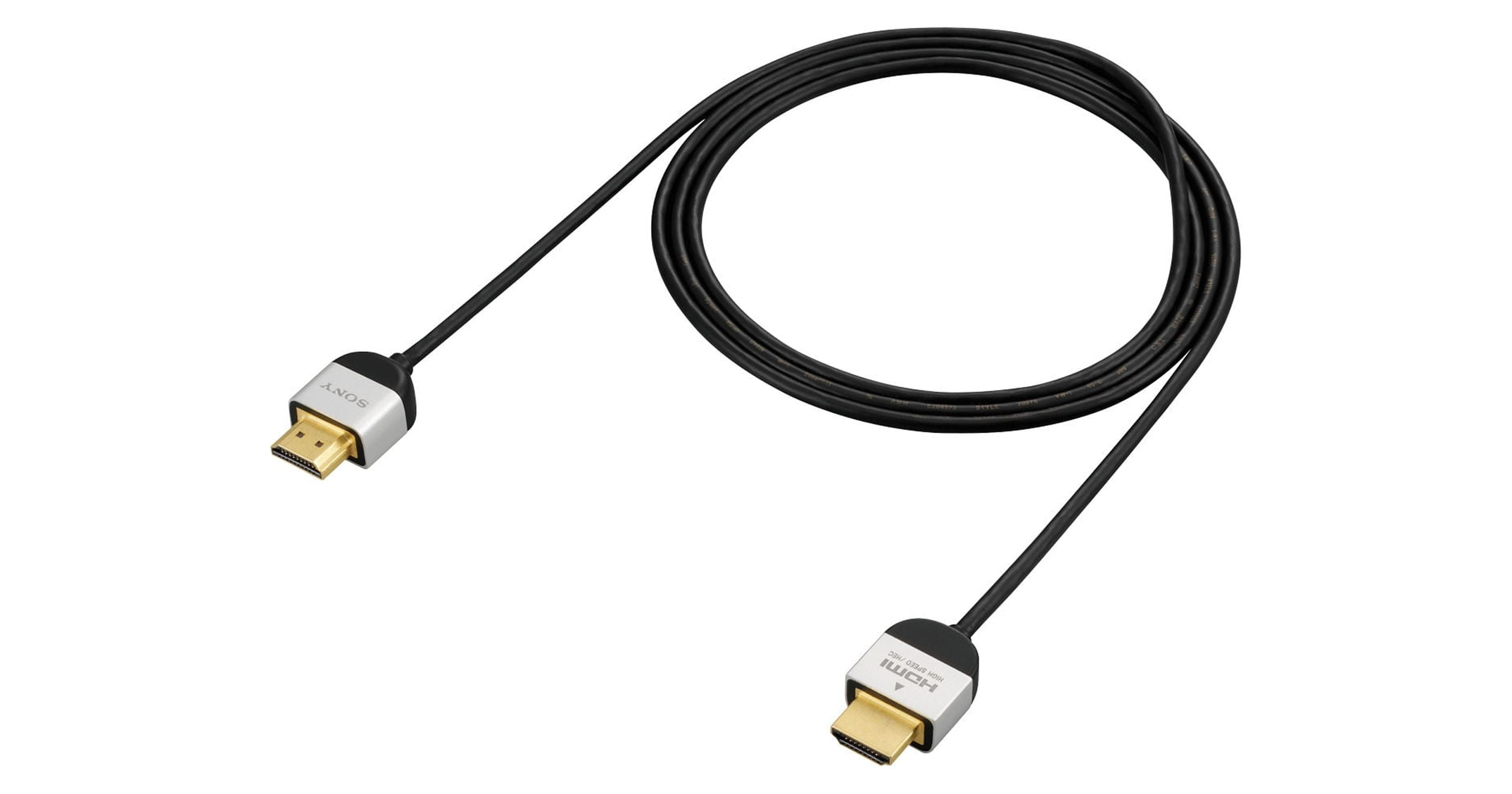 Slim High Speed 4K/3D/Ethernet HDMI Cable - 3.3 Feet (1 m) - Walmart.com