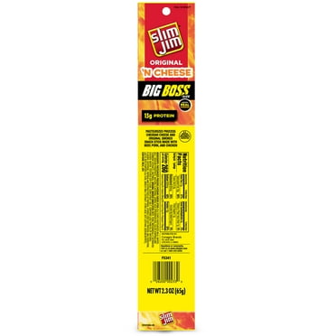 (4 pack) Slim Jim Savage Smoked Meat Sticks, Original Flavor, High ...