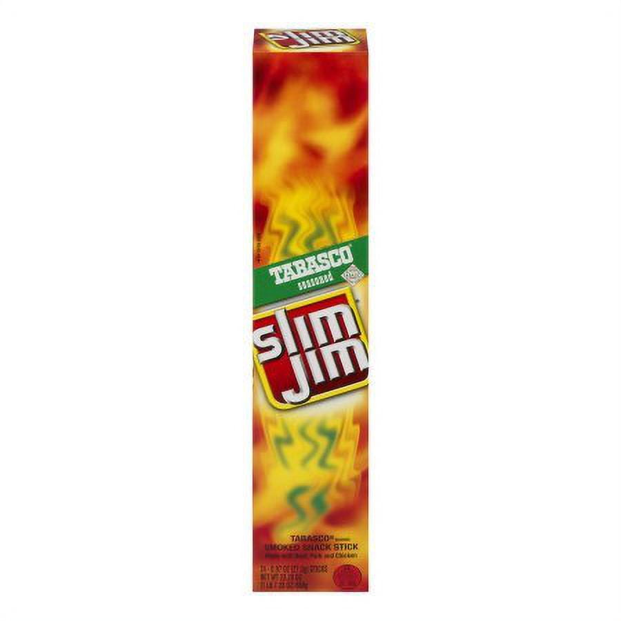 Slim Jim Giant Tabasco Spiced Stick, 24 Count (Jerkys) - Walmart.com