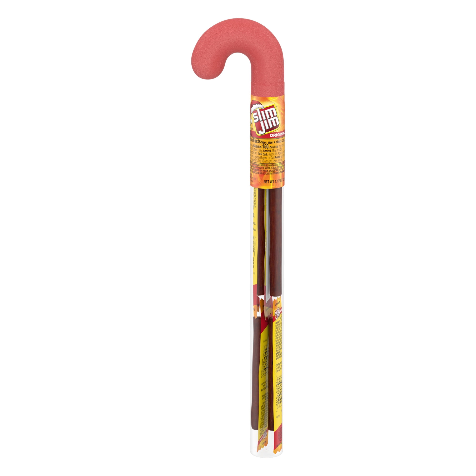 Slim Jim Original Flavored Snack Size Meat Sticks in Holiday Cane Pack ...