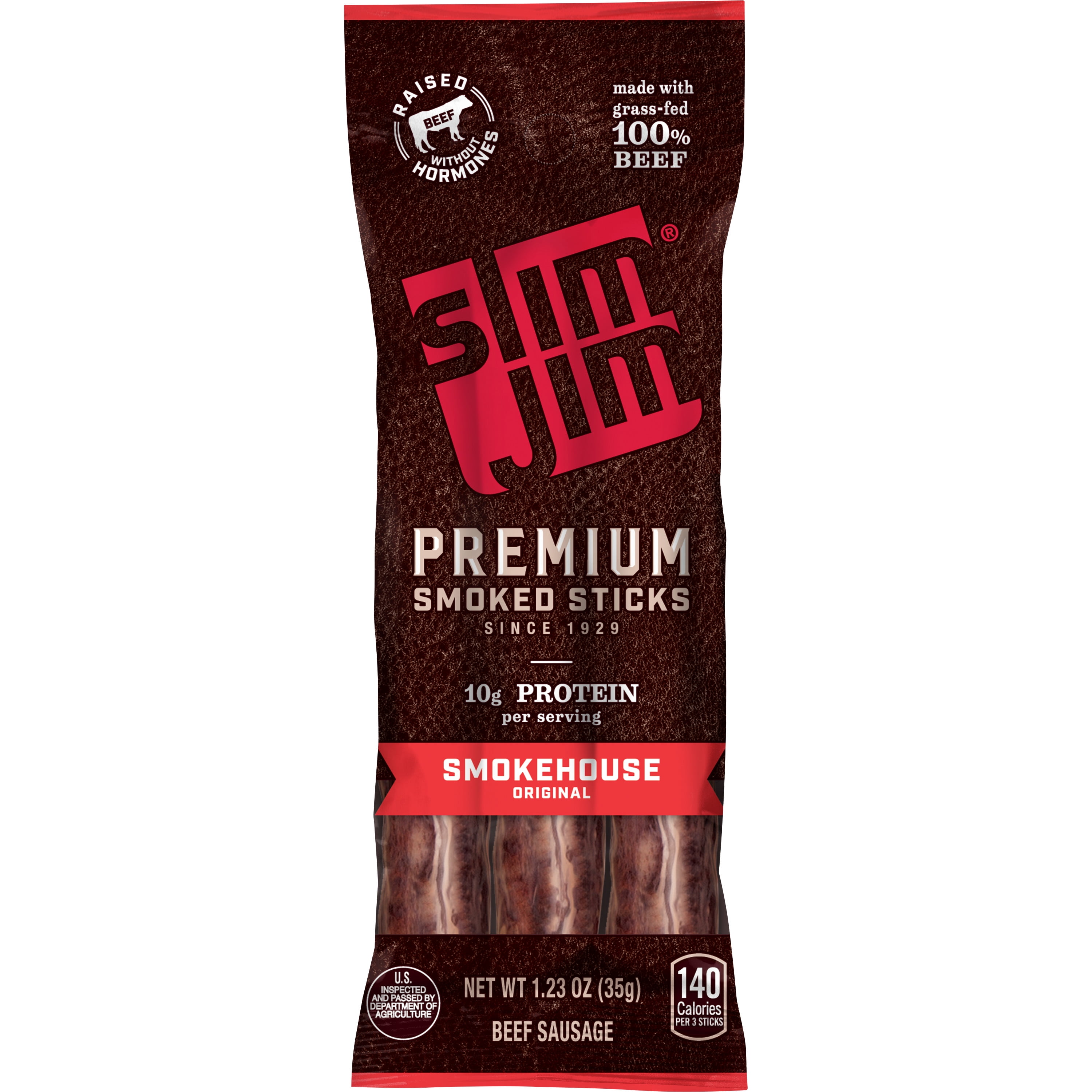 Slim Jim Premium Smokehouse Original Smoked Meat Sticks Smoked Snack ...