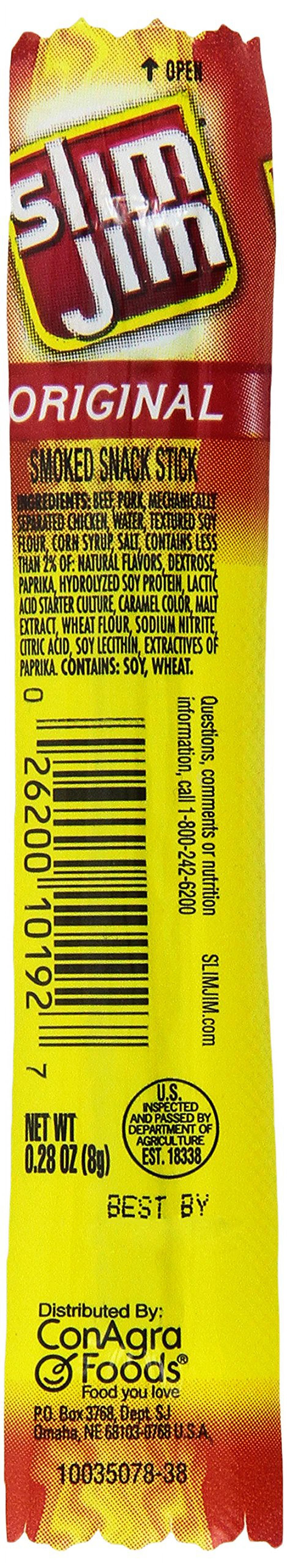 Slim Jim Smoked Snack Sticks, Original - No Storage For 100? 20 ...