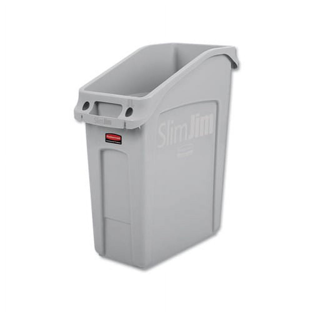 Slim Jim Under-Counter Container 13 gal, Polyethylene, Gray - Walmart.com