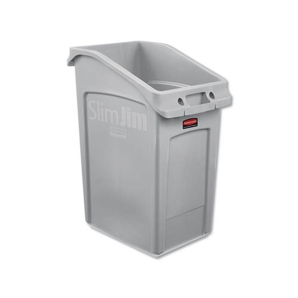 Slim Jim Under-Counter Container 23 gal, Polyethylene, Gray - Walmart.com